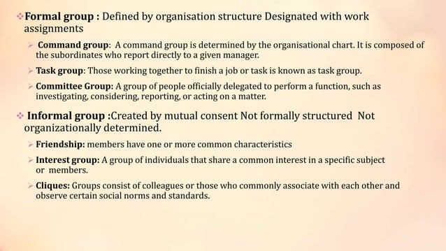 Group behaviour | PPT