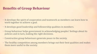 Group behaviour | PPT