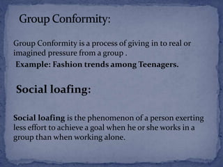 Group behaviour made by Jyoti Pali, Research Scholar | PPTX