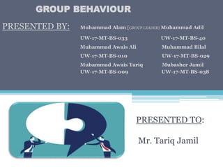 Group behaviour | PPTX