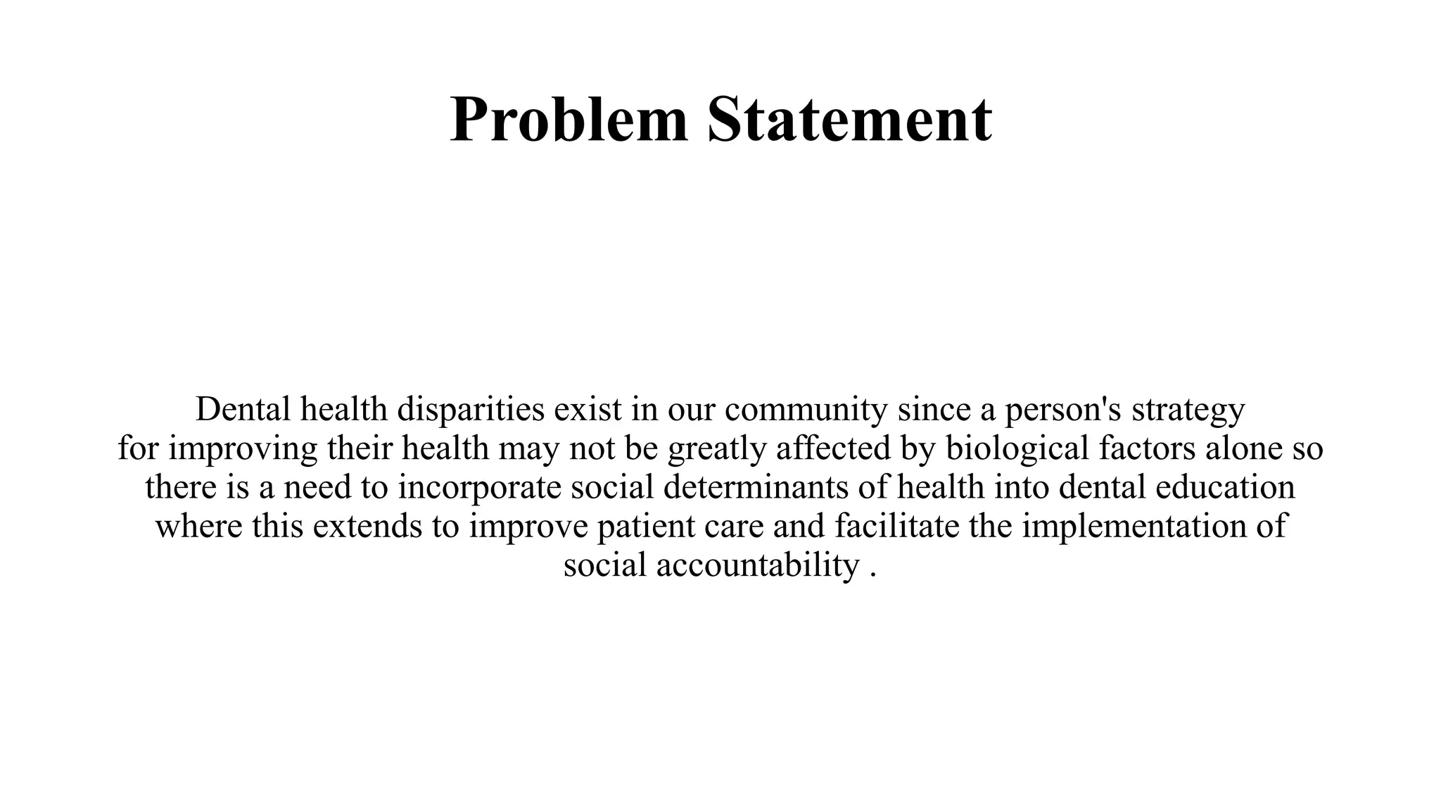 Issues Related to Incorporating Social Determinants of Health (SDH) in ...
