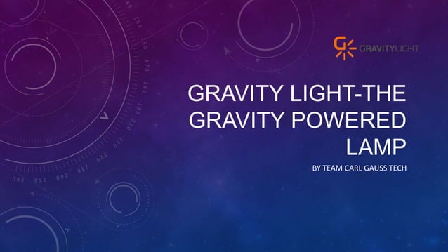 Maths in Gravity Lamps - Carl Gauss Tech | PPT