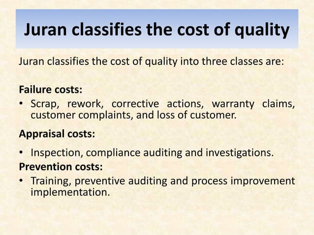Juran’s Contribution in QM & TQM Emergence | PPTX