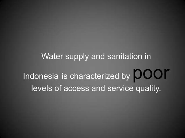 Water Scarcity in Indonesia | PPTX