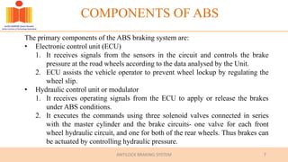 ABS WORKING PRINCIPLE FOR AUTOMOTIVE SYSTEM | PDF