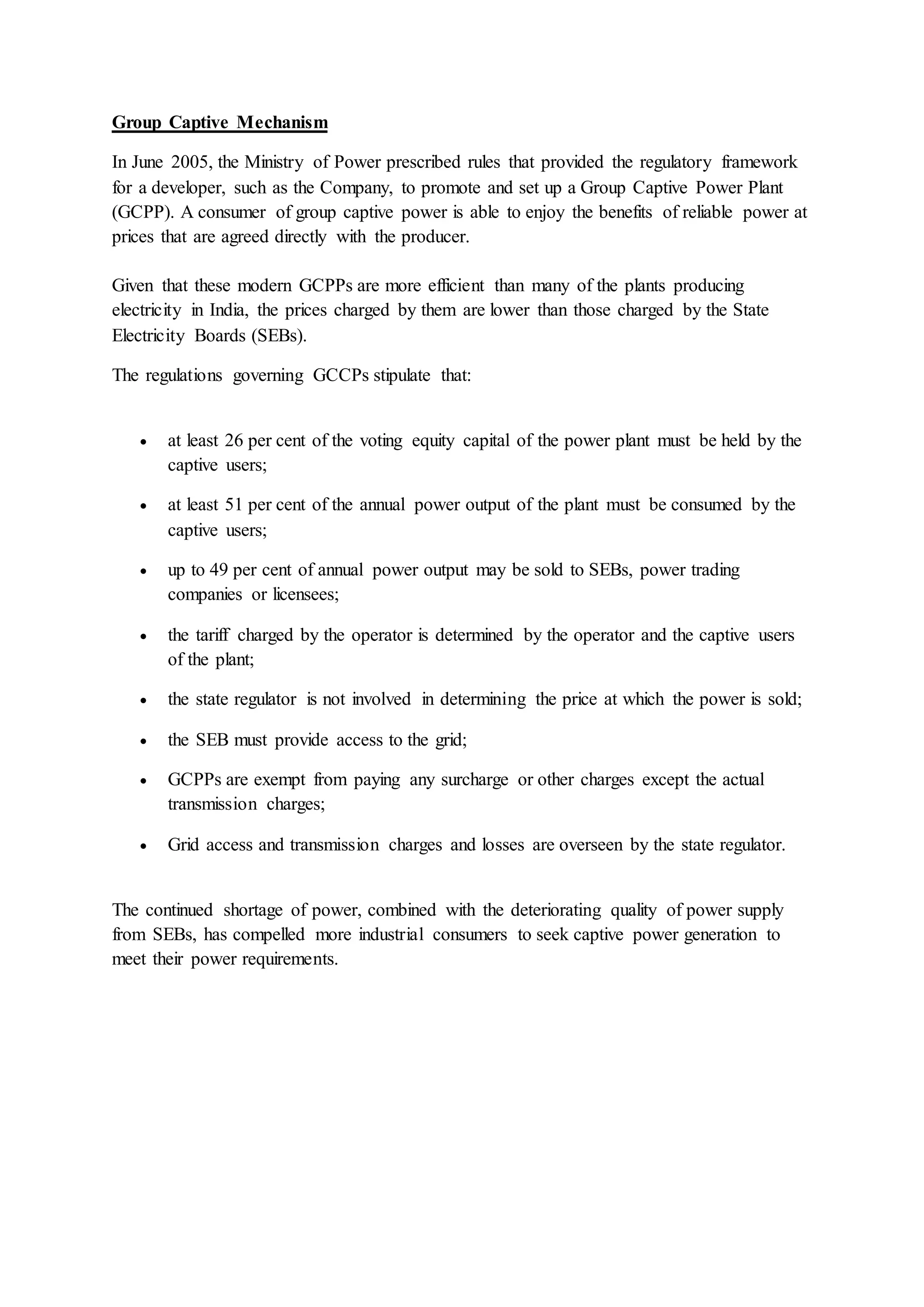 Group captive mechanism | DOCX