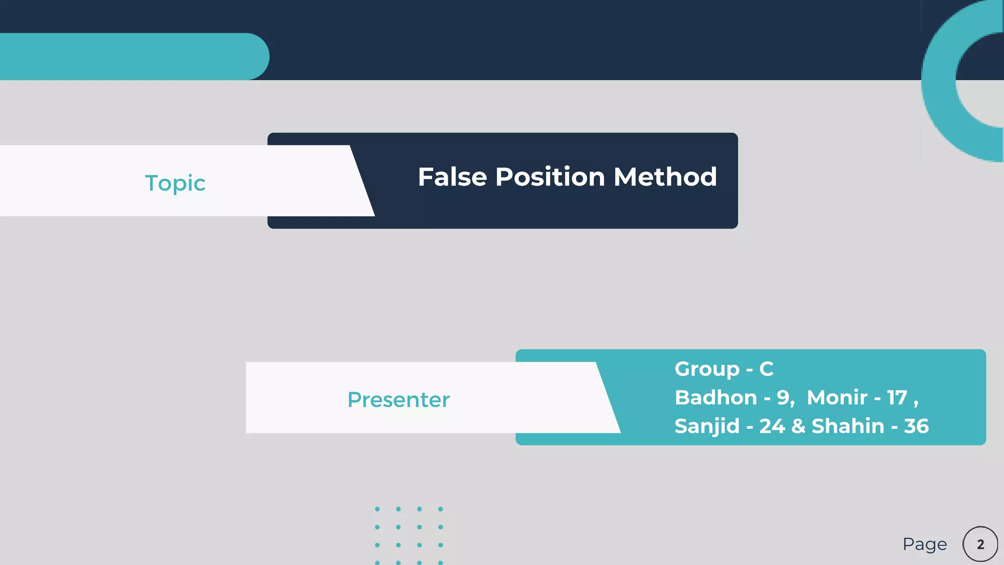 False Position Method Presentation By D63.pptx