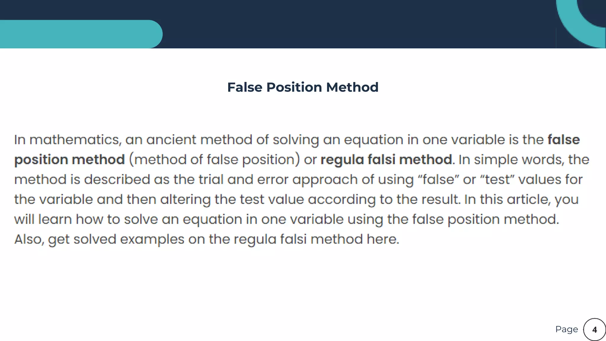 False Position Method Presentation By D63.pptx