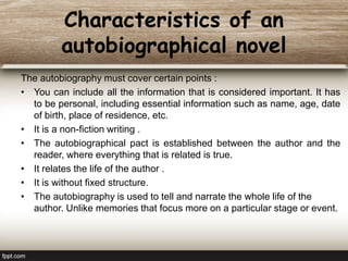 Autobiography of the mill on the floss | PPT