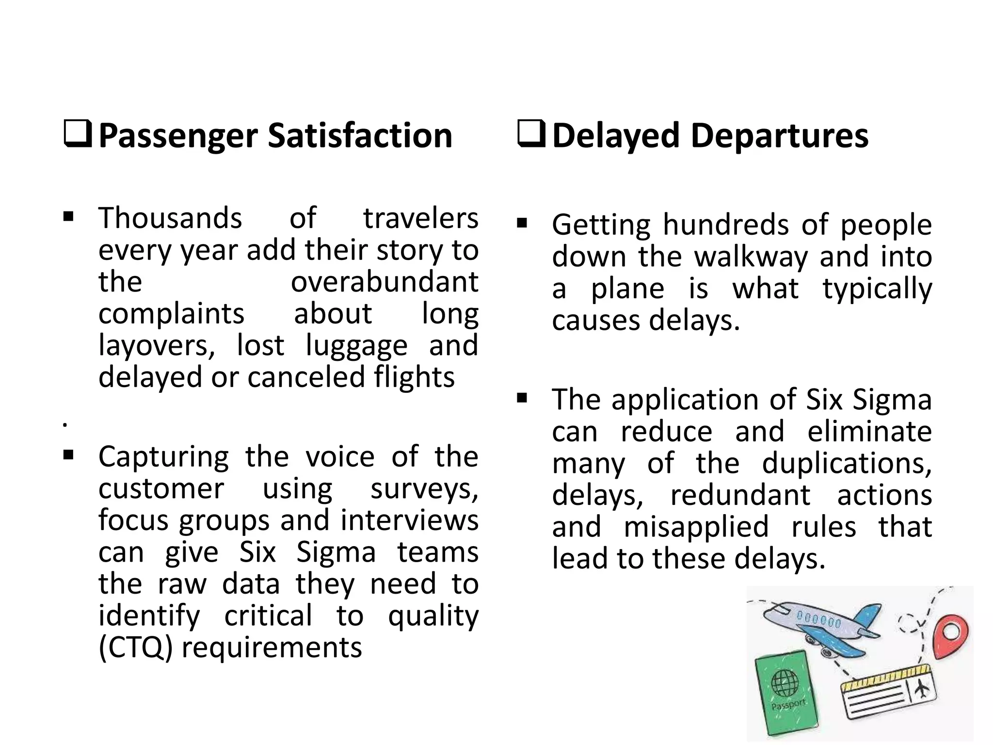 Six sigma significance in Aviation Industry | PPTX