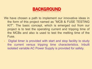 Group c MCB kit.pptxvvghjiiirfgghhhdddft | PPT