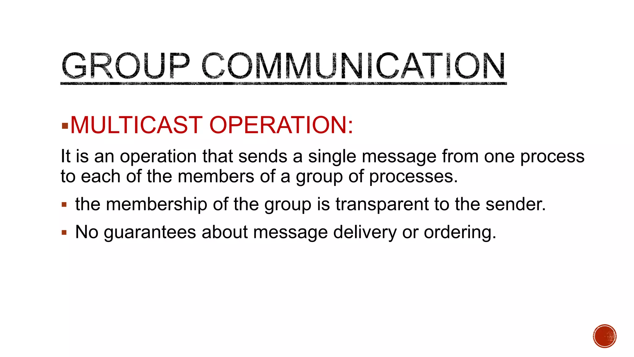 Group communication | PPTX