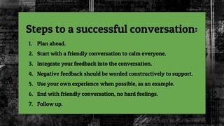Group Coaching - Constructive Conversations | PPTX