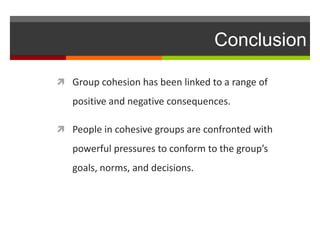 Group cohesion | PPTX