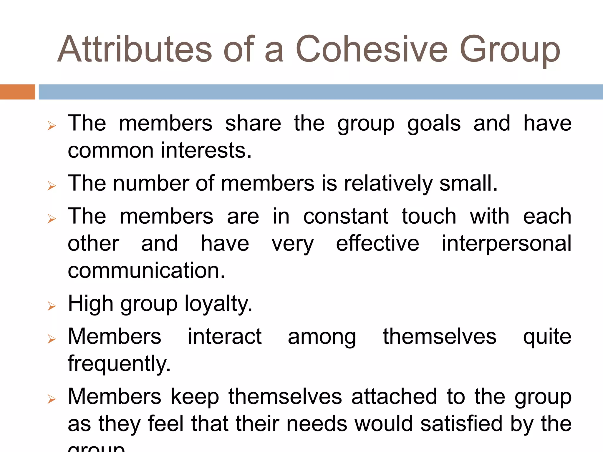 Group cohesiveness | PPTX