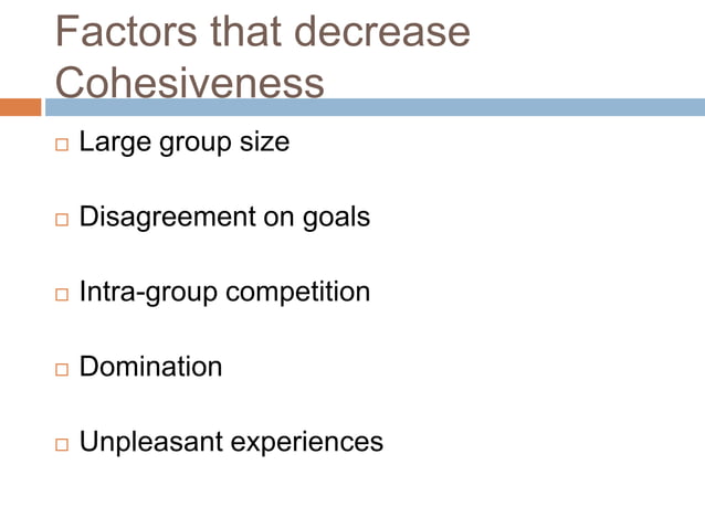 Group cohesiveness | PPTX