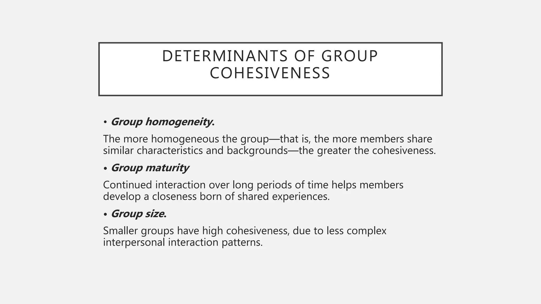 GROUP COHESIVENESS | PPTX