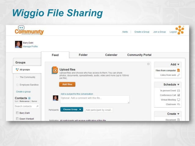 Group Collaboration with Desire2Learn Wiggio | PPT