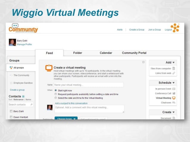 Group Collaboration with Desire2Learn Wiggio | PPT