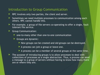 Group communication | PPT | Technology & Computing