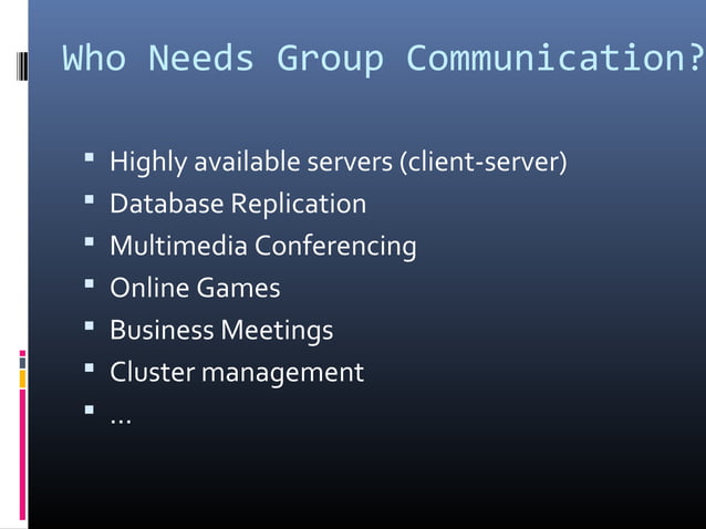 Group communication | PPT