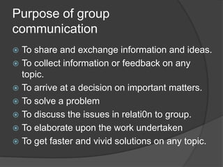 130210125091_Group communicationppt | PPTX | Business | Business and ...