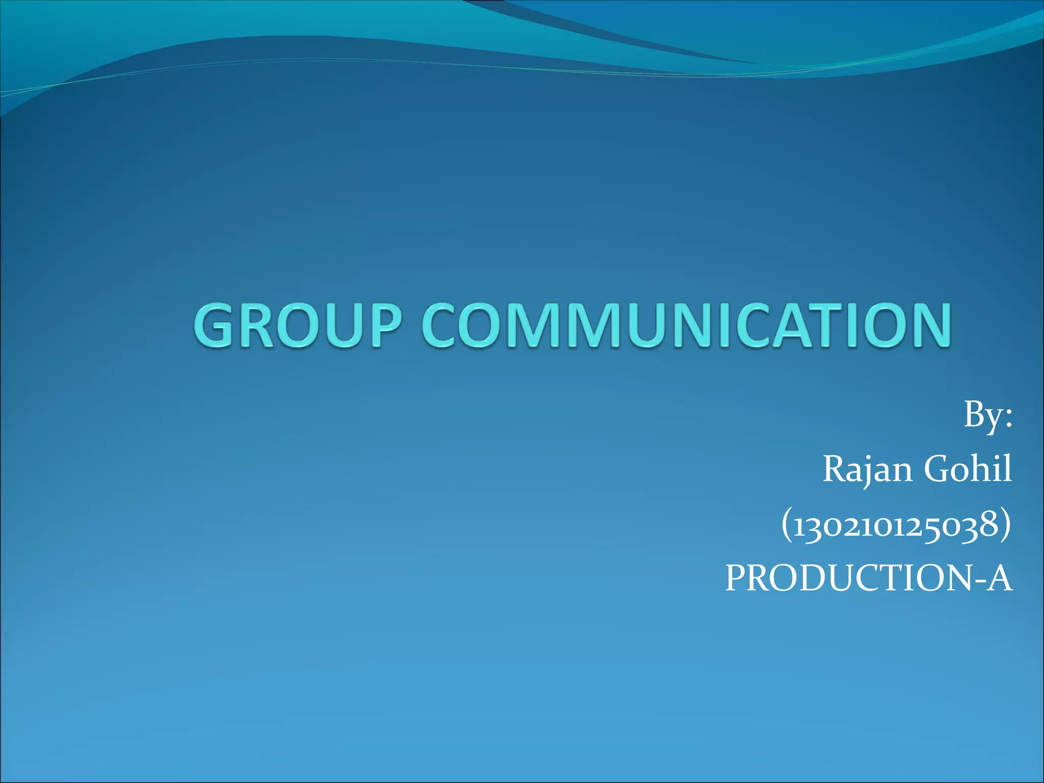 Group communication | PPT