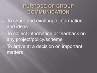 Group communication | PPT | Educational Assessment | Education