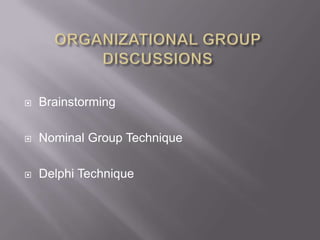 Group communication | PPT | Educational Assessment | Education