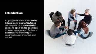Group Communication and Public Speaking | PPTX