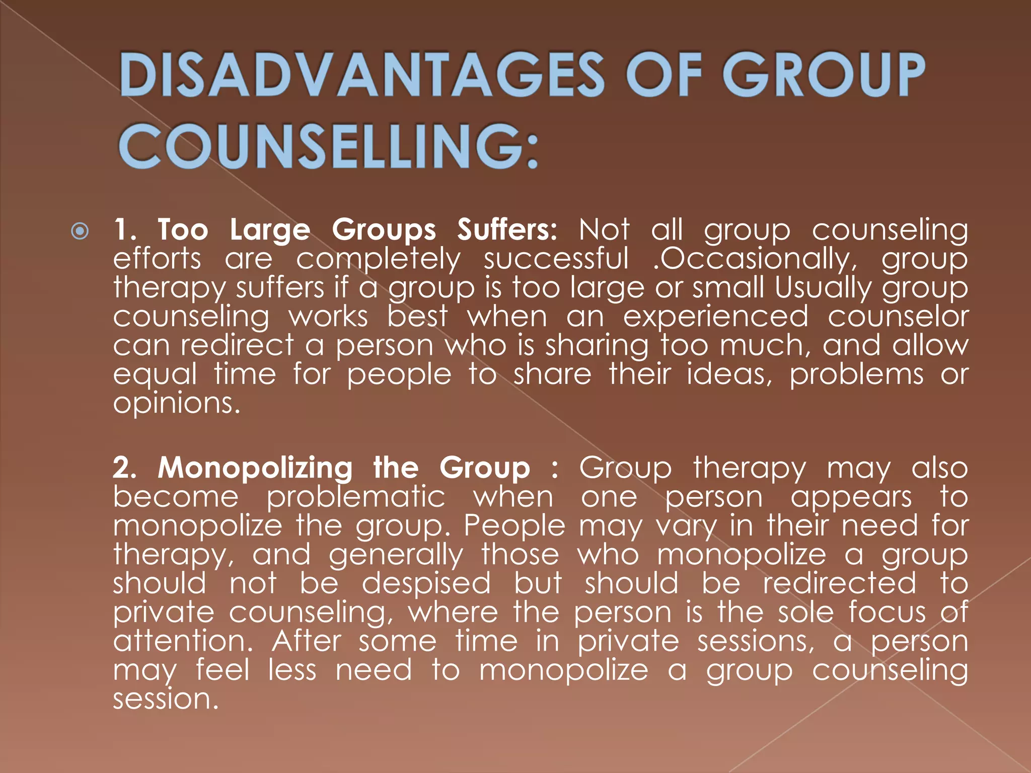 Group counseling | PPTX