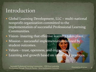 Tool for implementing Professional Learning Communities in your school ...