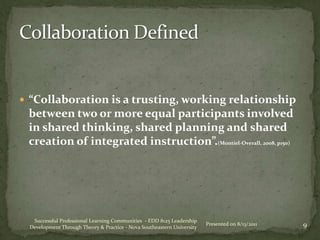 Tool for implementing Professional Learning Communities in your school ...