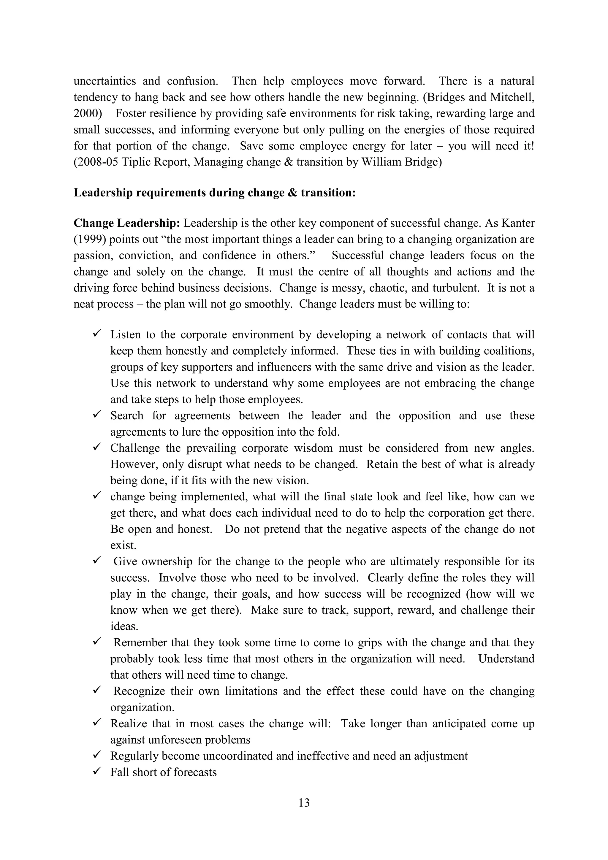 Organizational change in transition period | PDF