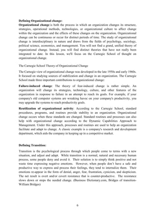 Organizational change in transition period | PDF