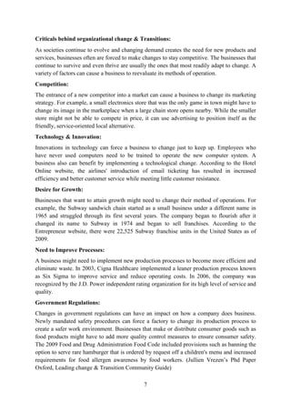 Organizational change in transition period | PDF