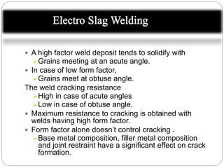 Electro Slag and Electro Welding | PPTX