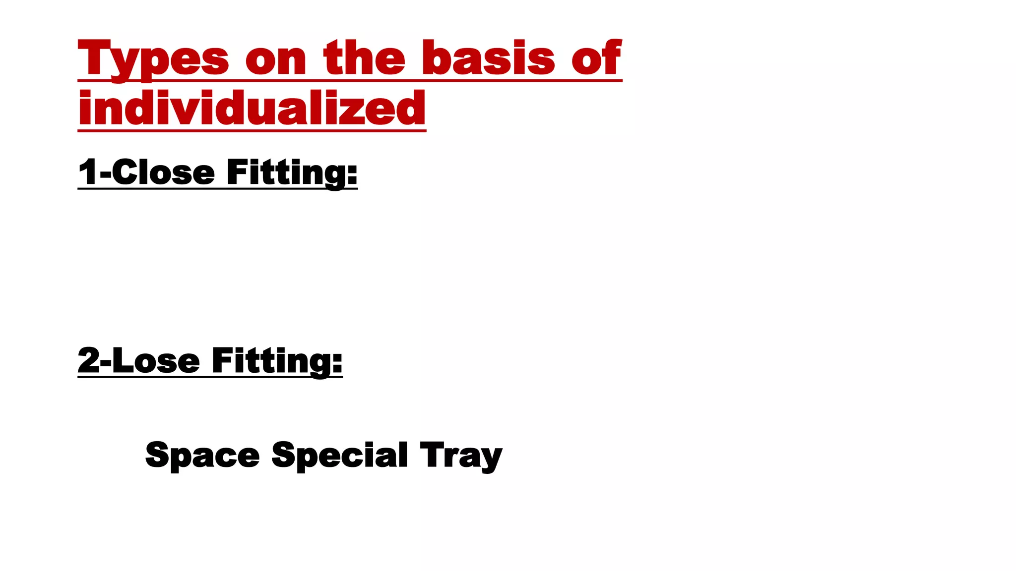 classification of Impression trays. | PPTX