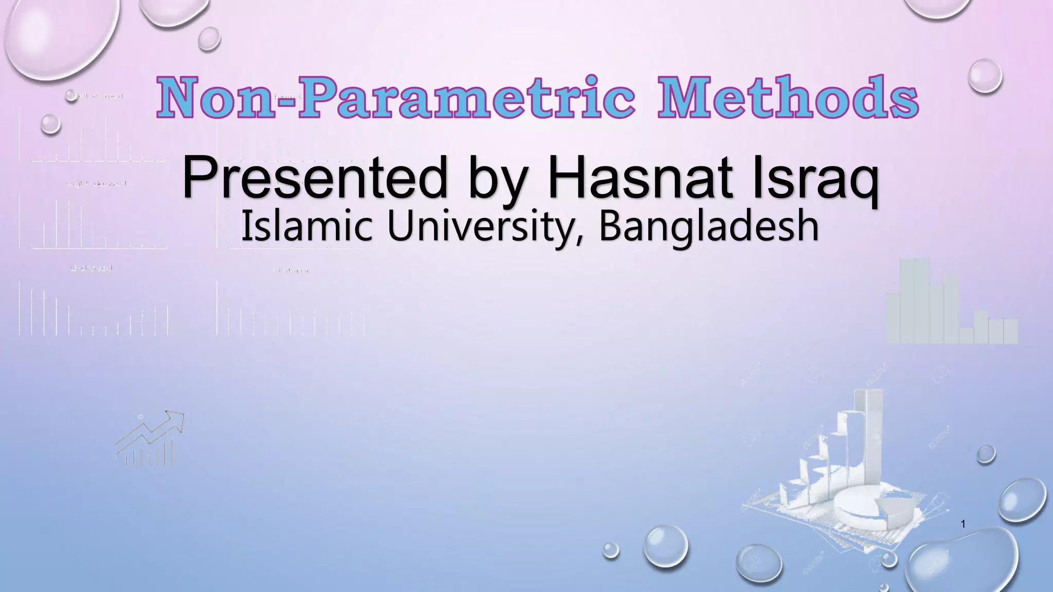 Basic Concepts of Non-Parametric Methods ( Statistics ) | PPT