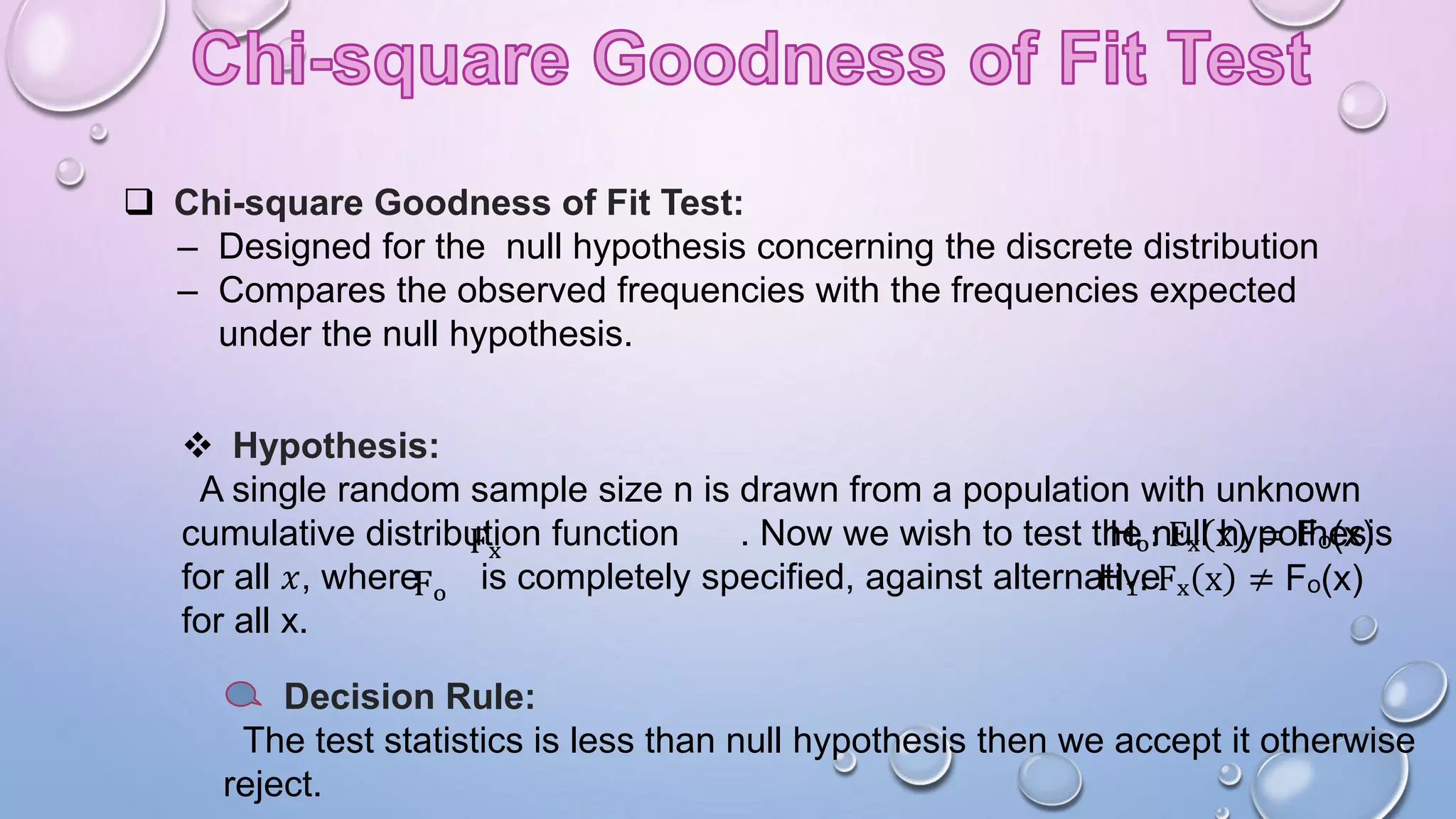 Basic Concepts of Non-Parametric Methods ( Statistics ) | PPTX