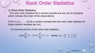 Basic Concepts of Non-Parametric Methods ( Statistics ) | PPTX