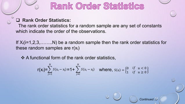 Basic Concepts of Non-Parametric Methods ( Statistics ) | PPT