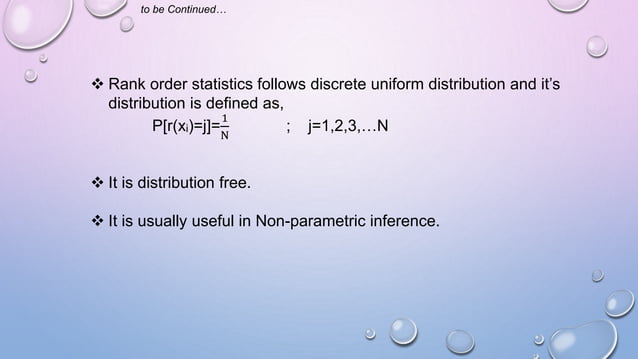 Basic Concepts of Non-Parametric Methods ( Statistics ) | PPT