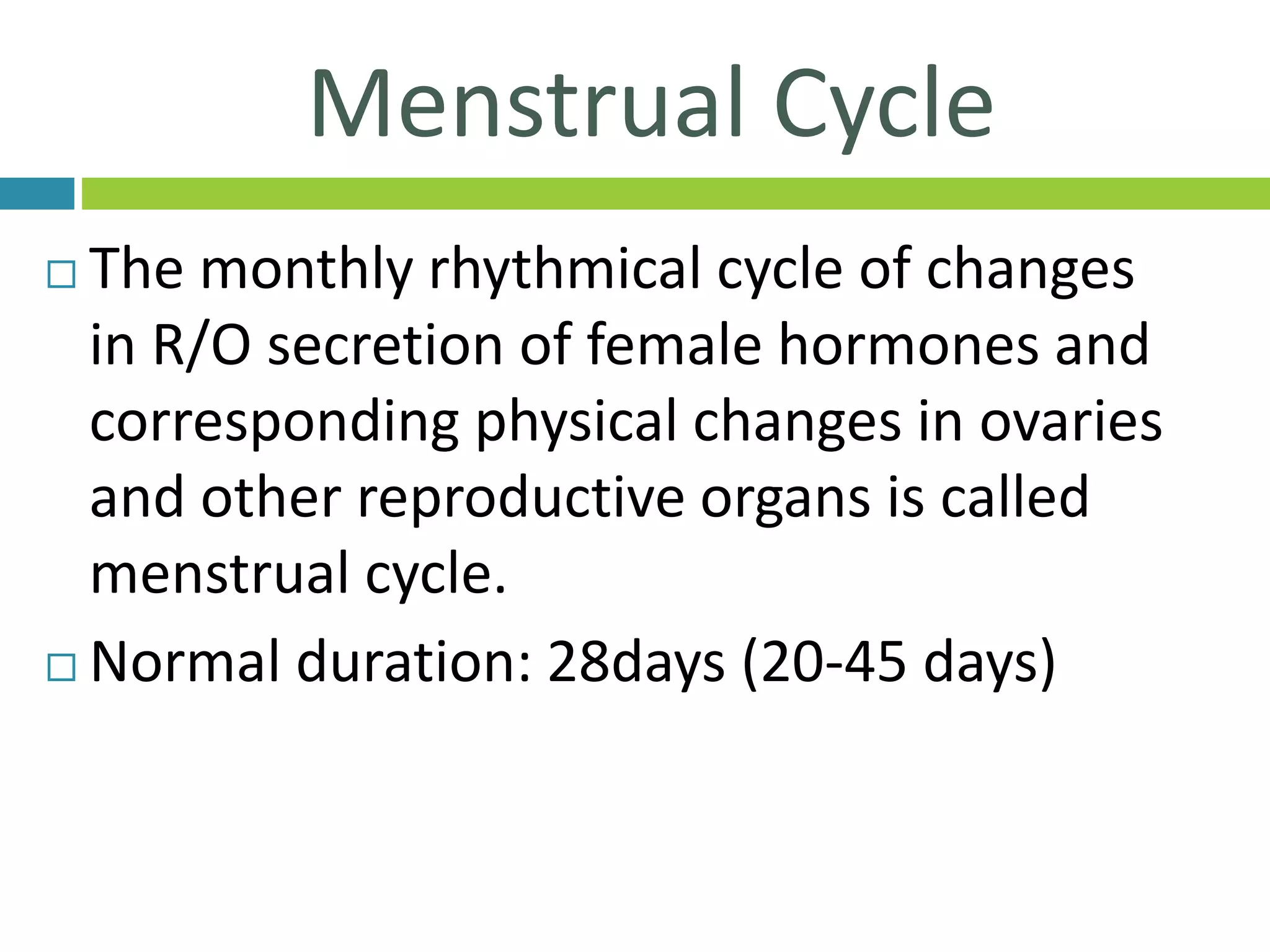 Menstrual Cycle | Hormonal Regulation | PPTX