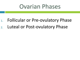 Menstrual Cycle | Hormonal Regulation | PPTX
