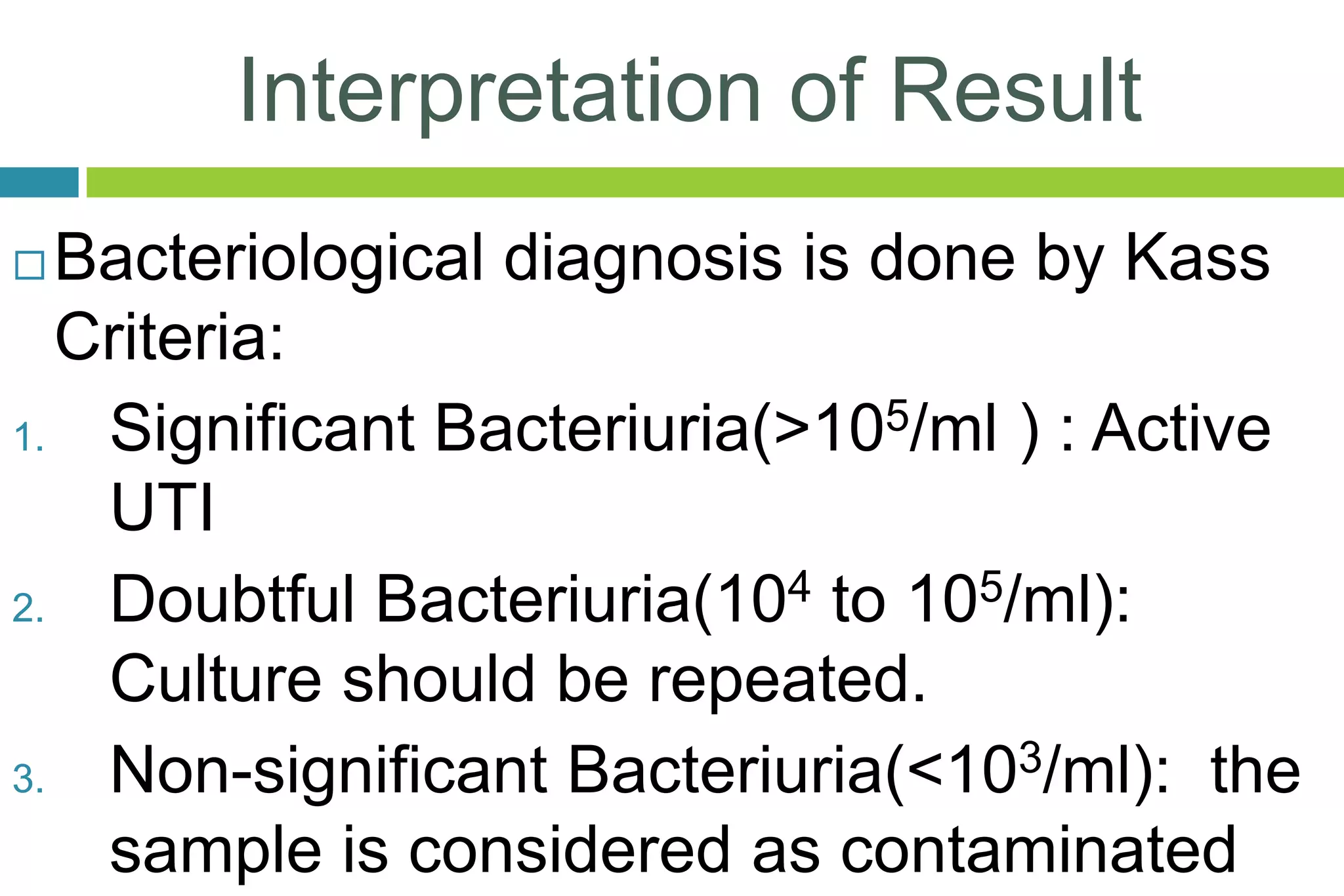 Laboratory diagnosis of urinary tract infection | PPTX