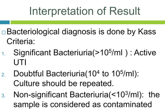 Laboratory diagnosis of urinary tract infection | PPTX
