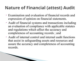 Financial Attest Audit what to see and what to leave | PPTX