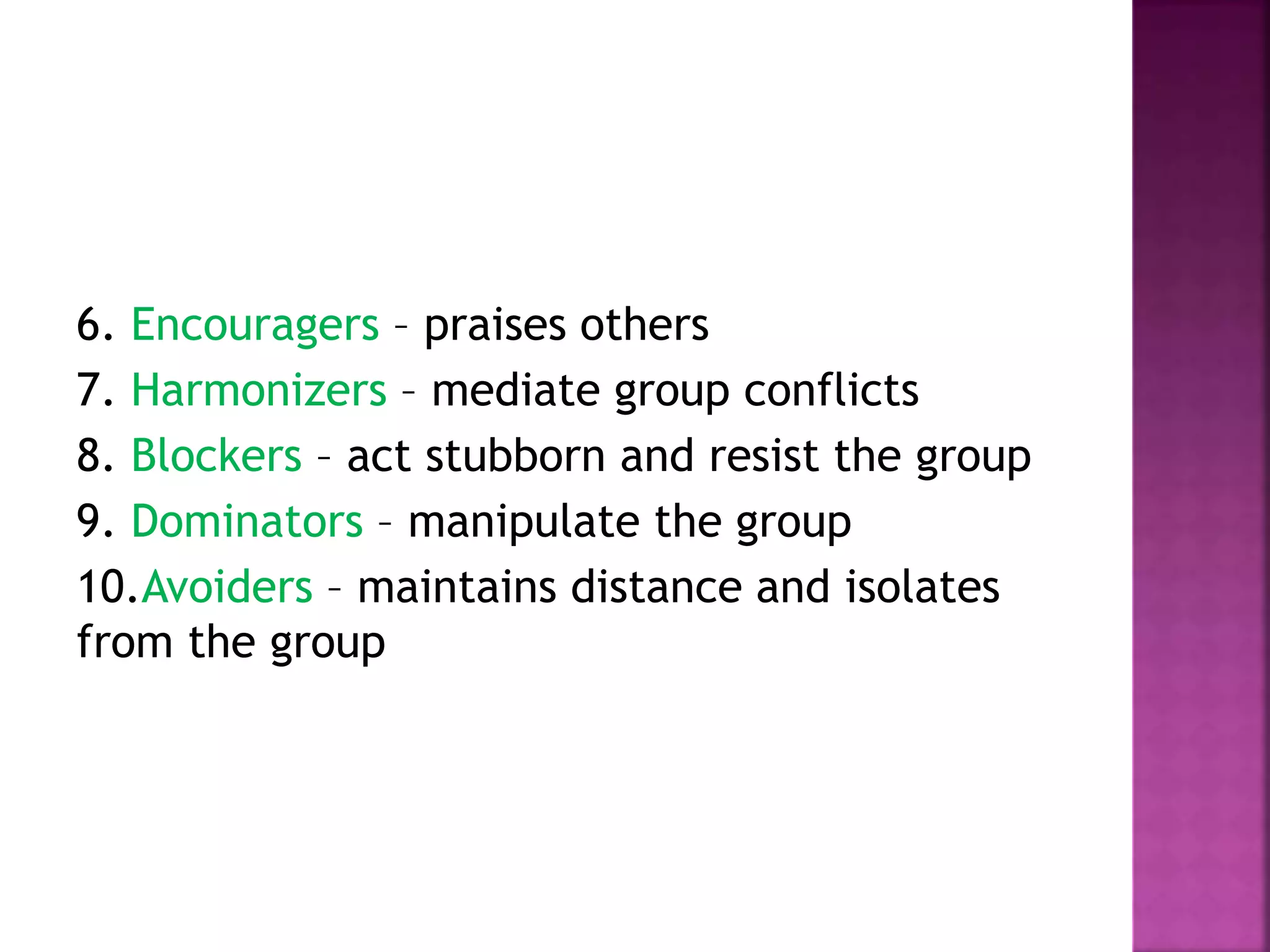 Groupd dynamics & team building in teaching | PPTX