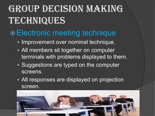 Group decisiion making | PPT